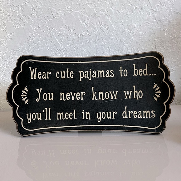 Accents | Wear Cute Pajamas To Bed Sign Frame Wall Decor | Poshmark